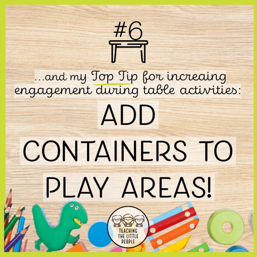 Increase Preschool Student Engagement During Table Activities in Six ...